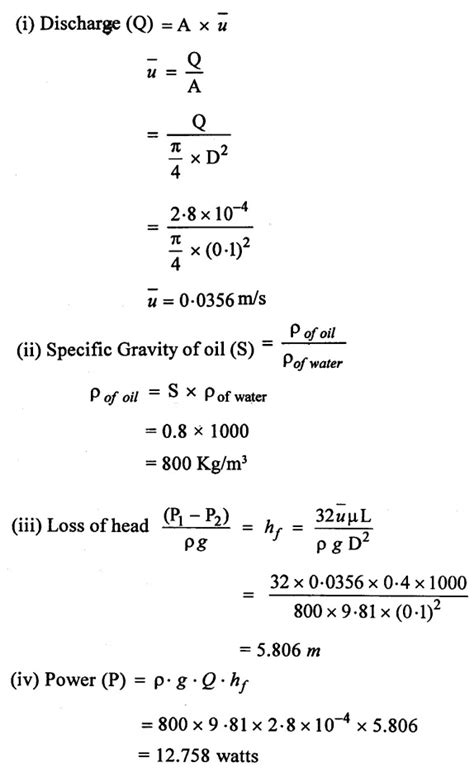 Flow Through Circular Conduits With Solved Example Problems Fluid Mechanics