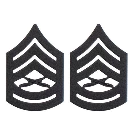 Usmc Chevron Black Metal Gysgt Rank Insignia Military Shop Your