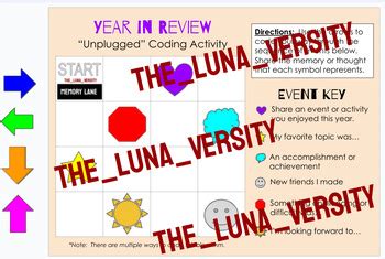 Year In Review Unplugged Coding Activity By The Luna Versity TPT
