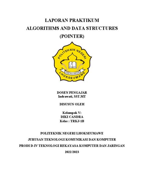 laporan praktikum pointer pdf