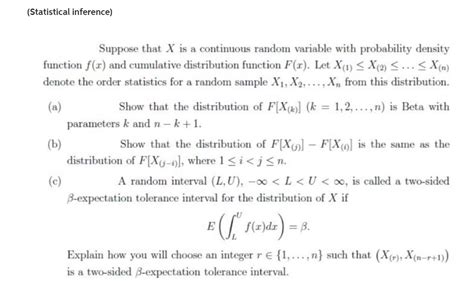 Statistical Inference Suppose That X Is A Chegg
