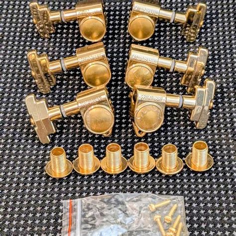 Wilkinson 3x3 Imperial Deco Guitar Tuners Gold Wj309 Wj 309 Reverb
