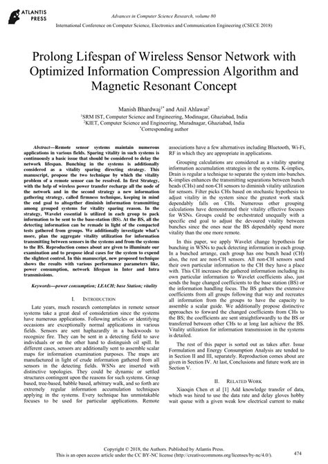 Pdf Prolong Lifespan Of Wireless Sensor Network With Optimized