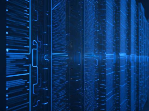 Premium Photo Blue Digital Binary Data On Computer Screen Background