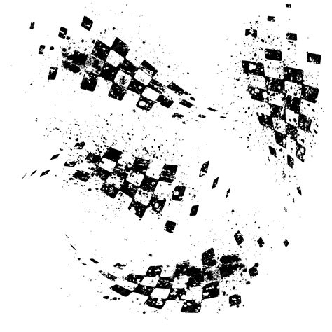 Premium Vector Different Wave Flag Black Grunge Silhouettes