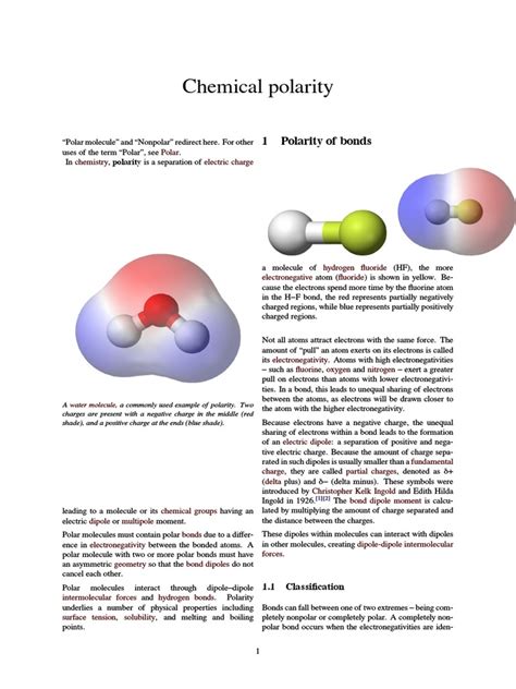 Chemical Polarity Chemical Polarity Chemical Bond