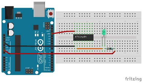 Killing Code Программирование Attiny с помощью Arduino