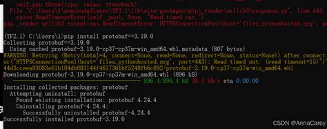 Tensorflow的学习与安装，typeerror Descriptors Cannot Not Be Created Directlyif This Call Came From A