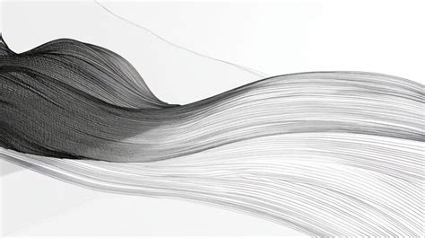 Abstract Flowing Lines In Black And White Create A Dynamic Visual Effect Premium Ai Generated