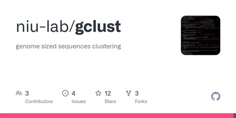 Github Niu Labgclust Genome Sized Sequences Clustering