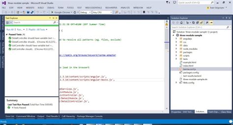 Setting Up An Environment For Angularjs Testing In Visual Studio