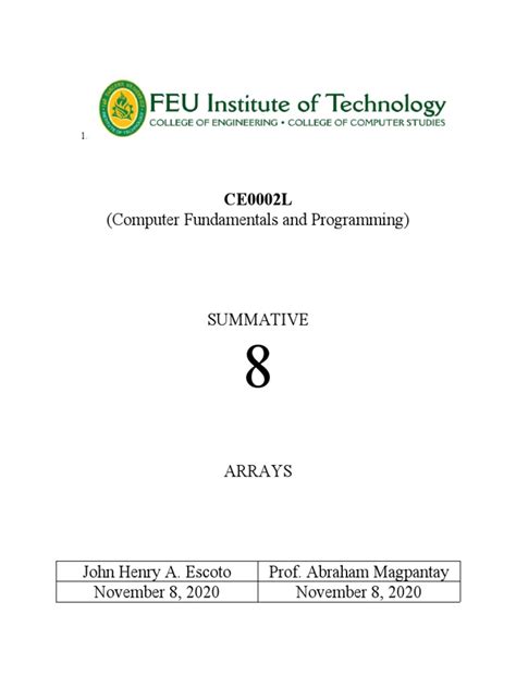 Technical Summative Assessment 8 Pdf Array Data Structure Computer Program