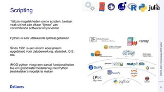 DSD NL 2021 Ontwikkelingen IMOD Python Bootsma PPT