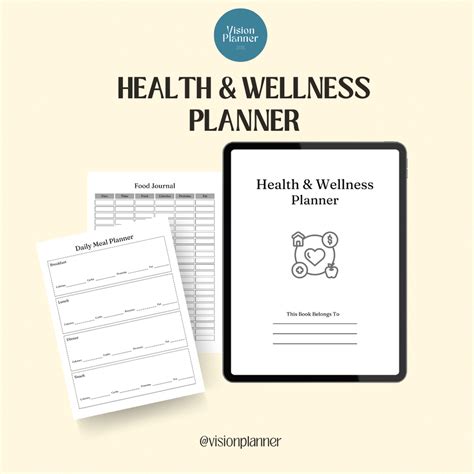 Health And Wellness Planner