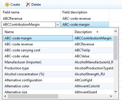 AX Table All Fields And Label In Lookup Field