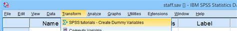 Spss Create Dummy Variables For Regression Tool