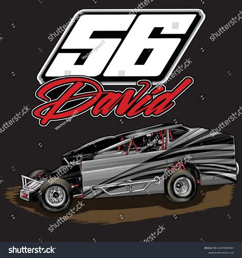 Dirt Race Car Vector