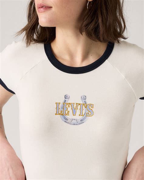 Graphic Riley Raglan Tee White Levis® Es