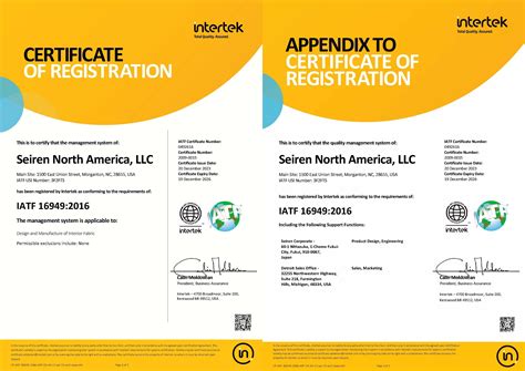 Qualityassurance Seiren North America