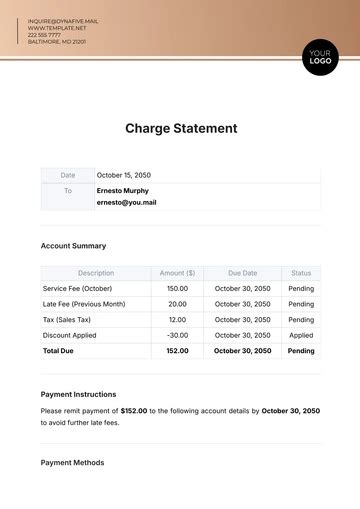 Free Philippines Billing Statement Format Template To Edit Online