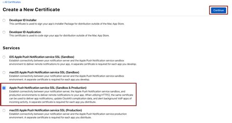 Apple Push Certificate