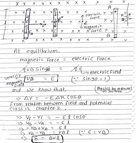 Motional Emf Class 12 Physics Physics By M Anwar