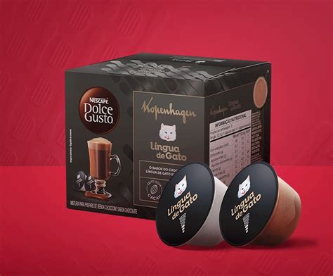 Kopenhagen Língua De Gato 10 Cápsulas Nescafé Dolce Gusto