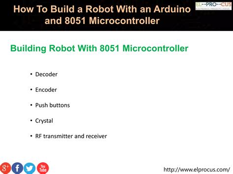 How To Build A Robot With An Arduino And 8051 Microcontroller Ppt