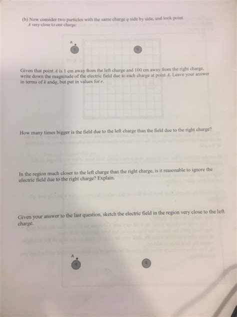 Solved B Now Consider Two Particles With The Same Charge Q Chegg