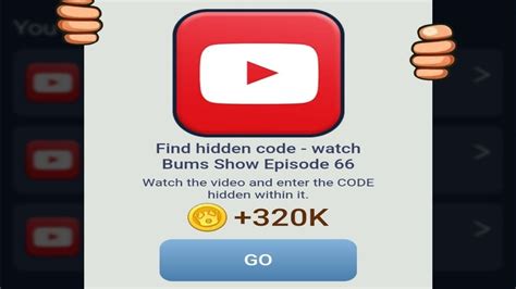 Find Hidden Code Watch Bums Show Episode 65 Bums YouTube Video Code Pele YouTube