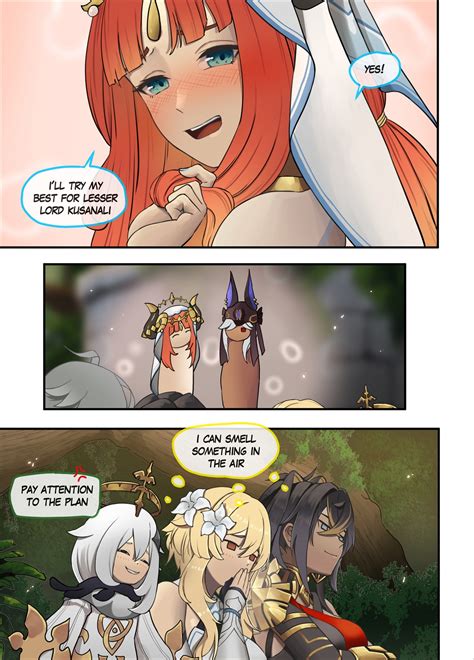 Lumine Nilou Cyno And Dehya Genshin Impact Drawn By Shiryuu Akira Danbooru