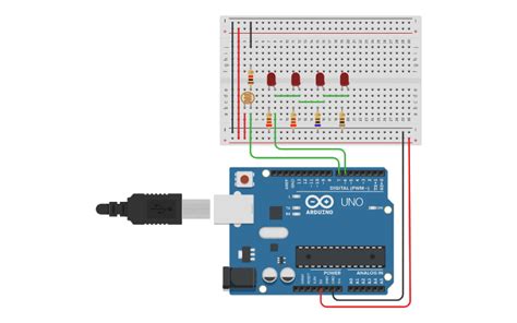 Circuit Design Instrucciones De Repaso De Arduino Con Enfoque En La Domótica Tinkercad