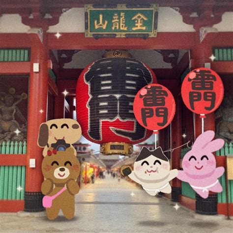 いらすとや on Instagram 久しぶりに浅草に行った 浅草 雷門 仲見世通り スカイツリー
