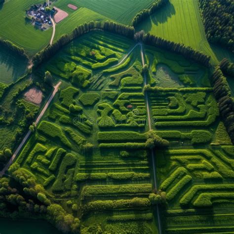 Ai Generated Illustration Of A Large Maze A Complex Network Of