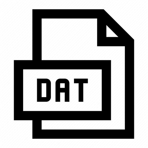 Dat Data File Format Icon Download On Iconfinder