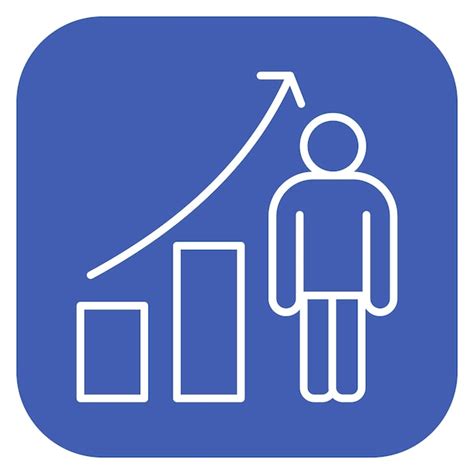 Premium Vector A Man Stands Next To A Chart That Says A Man Is Pointing Up