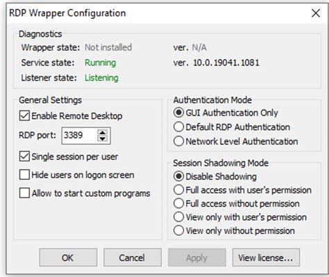 RDP Wrapper Seems To Be Running But Shown Not Installed On Issue Stascorp