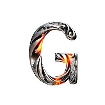 Alphabet Letter G White Transparent Fire Alphabet Letter G Fire