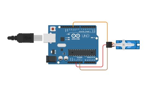 Circuit Design Arduino And Servo Motor Tinkercad