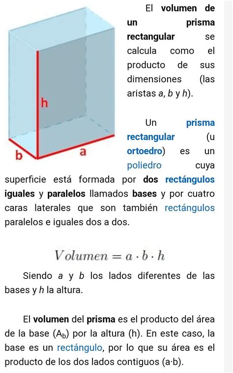 ¿cuál Es El Volumen De Este Prisma Del Pima Rectangular 3 Cm 2 Cm Brainly Lat