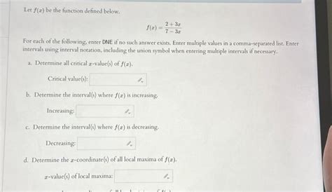 solved let f x be the function defined below f x 7−3x2 3x
