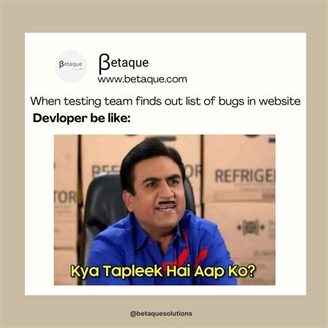 Betaque On Linkedin Engineers Softwaredeveloper Bugs Testing Qaengineer Devopscommunity