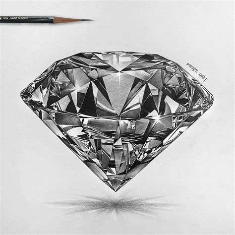 강남메타코드미술학원 지연t 🇰🇷 On Instagram Diamond Drawing💎 오늘은 반짝반짝 다이아몬드 소묘🙂 요즘 그림 참 많이그리네요 💪💪💪