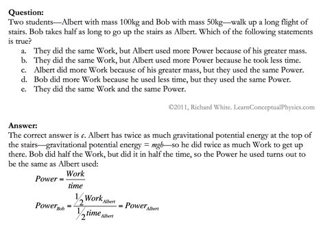 Learn Conceptual Physics Energy