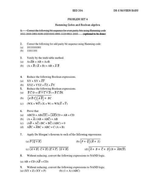Problem Set 4 Pdf
