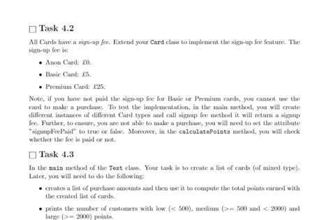 solved tasks on the following java file inheritance public