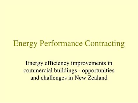 Ppt Energy Performance Contracting Powerpoint Presentation Free Download Id5626623