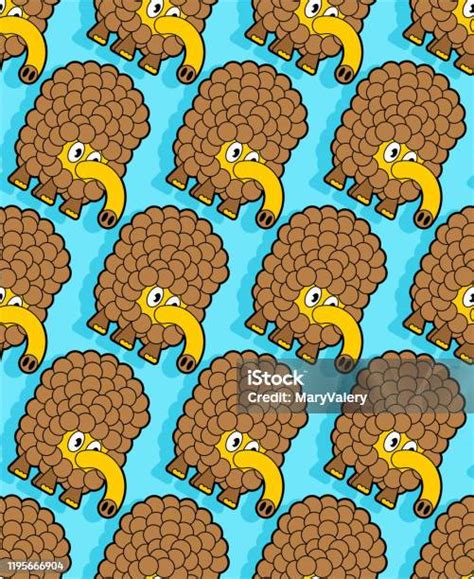 귀여운 맘모스 베이비 패턴이 원활합니다 만화 얽히고 설킨 코끼리 아이 배경 벡터 일러스트 텍스처 베이비 패브릭 장식 고대의에 대한 스톡 벡터 아트 및 기타 이미지 Istock