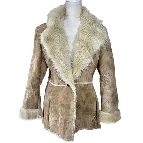 Guess Jackets And Coats Y2k Faux Fur Leather Jacket Poshmark