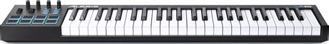 Alesis V49 49 Key Usb Midi Keyboard Controller With Backlit Pads 4 Assignable Knobs And